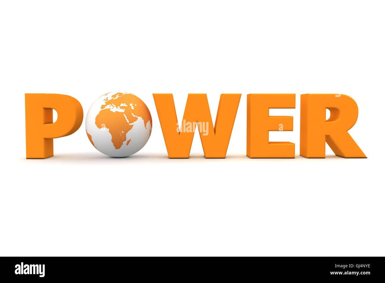 Power World Orange Stock Photo - Alamy