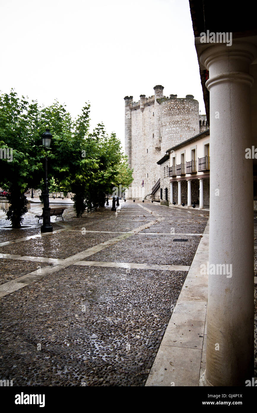 Medieval town, old architecture in Torija Spain Stock Photo - Alamy