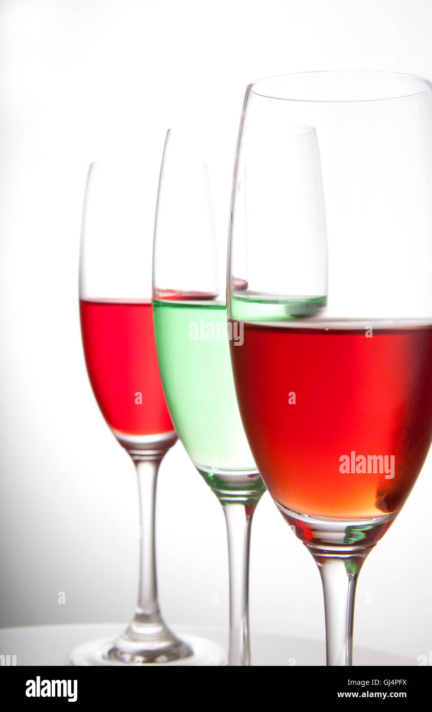 Three party cocktails Stock Photo - Alamy