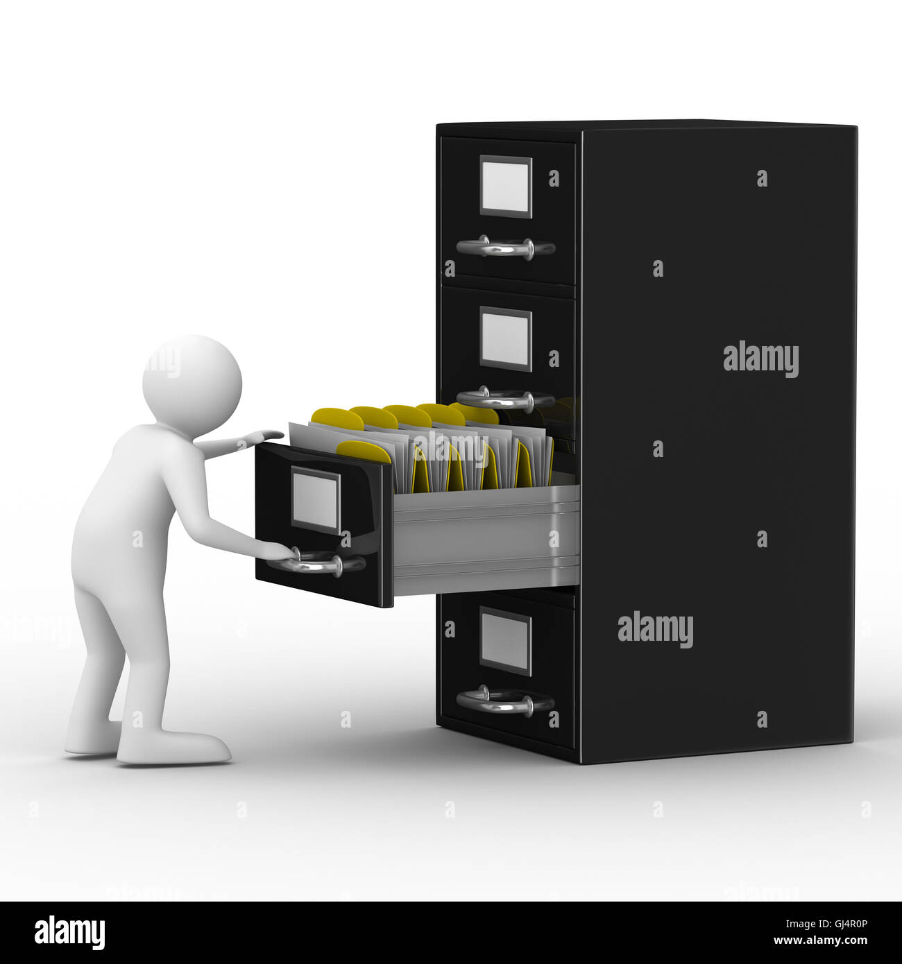Man at file cabinet hi-res stock photography and images - Alamy