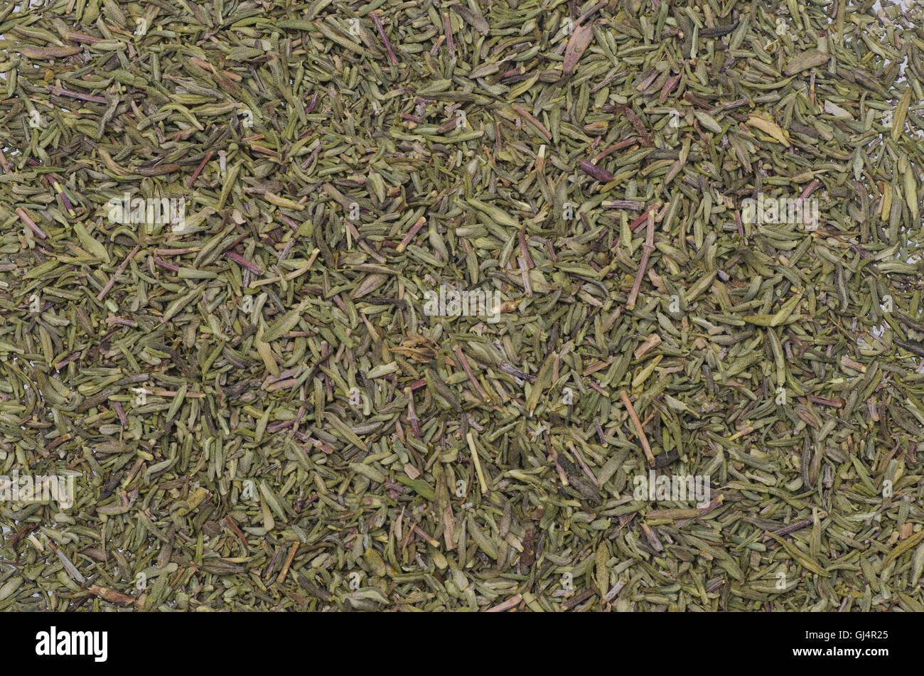 dried thyme spice background texture Stock Photo - Alamy
