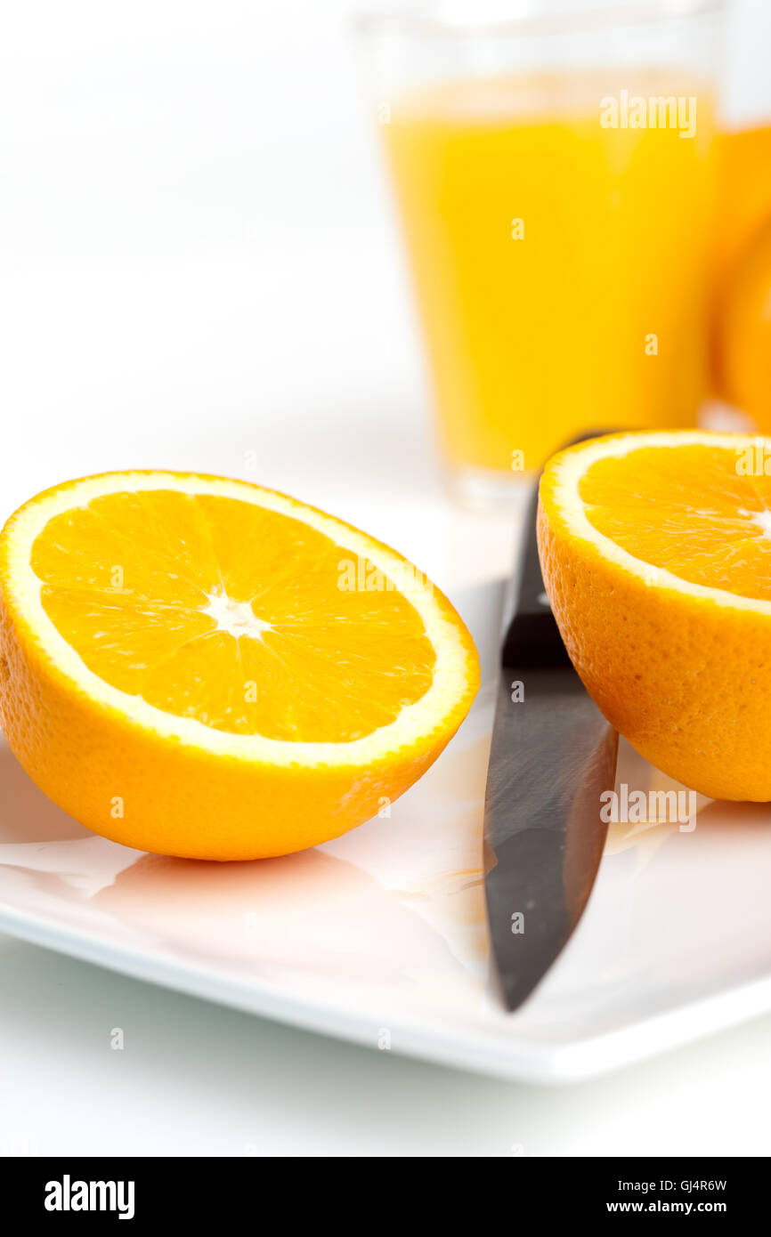 Cut an orange hi-res stock photography and images - Alamy