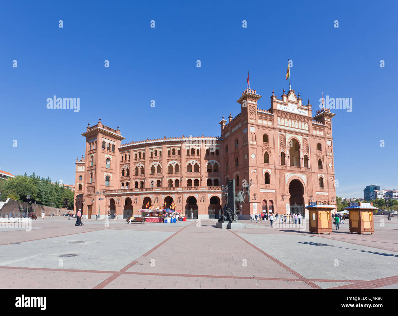 Famous bullfighting arena - Plaza de Toros in Madrid Stock Photo - Alamy