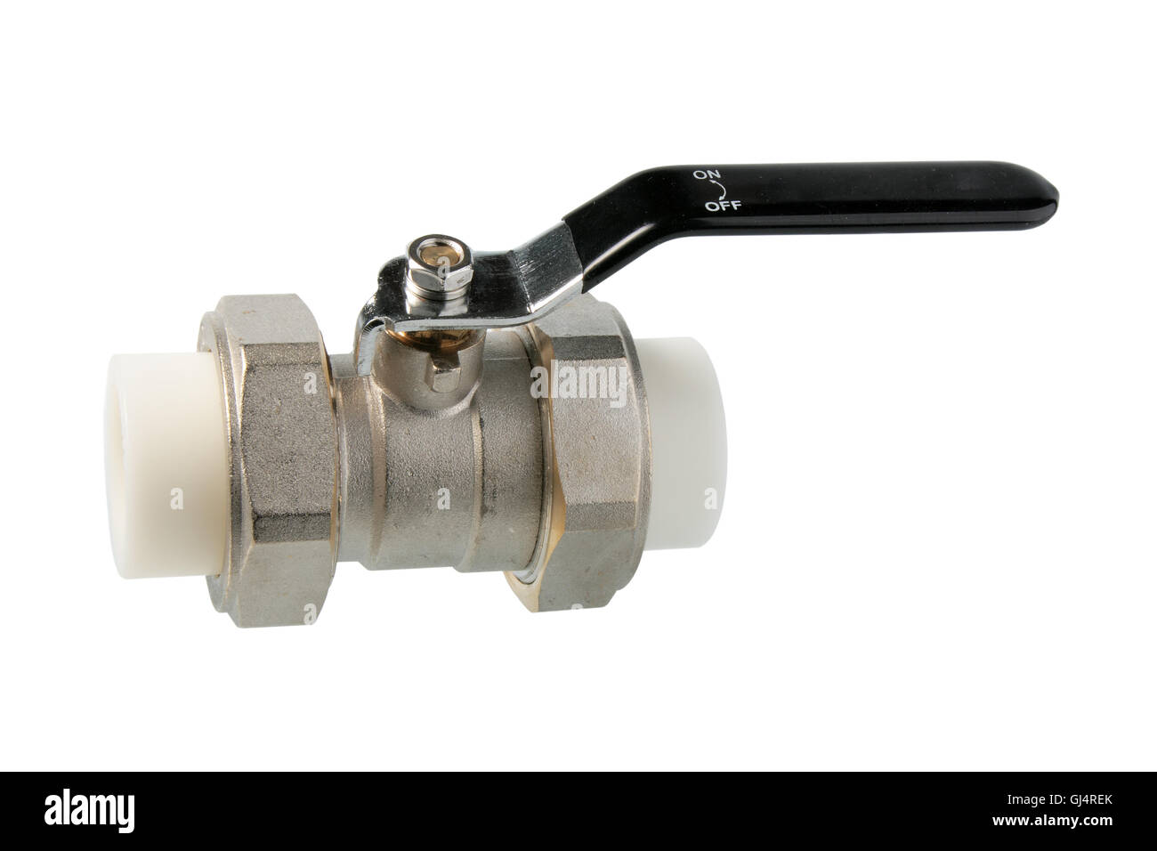 Single metal valve for water Stock Photo - Alamy