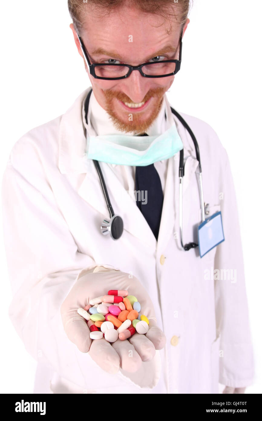 doctor with tablets Stock Photo - Alamy