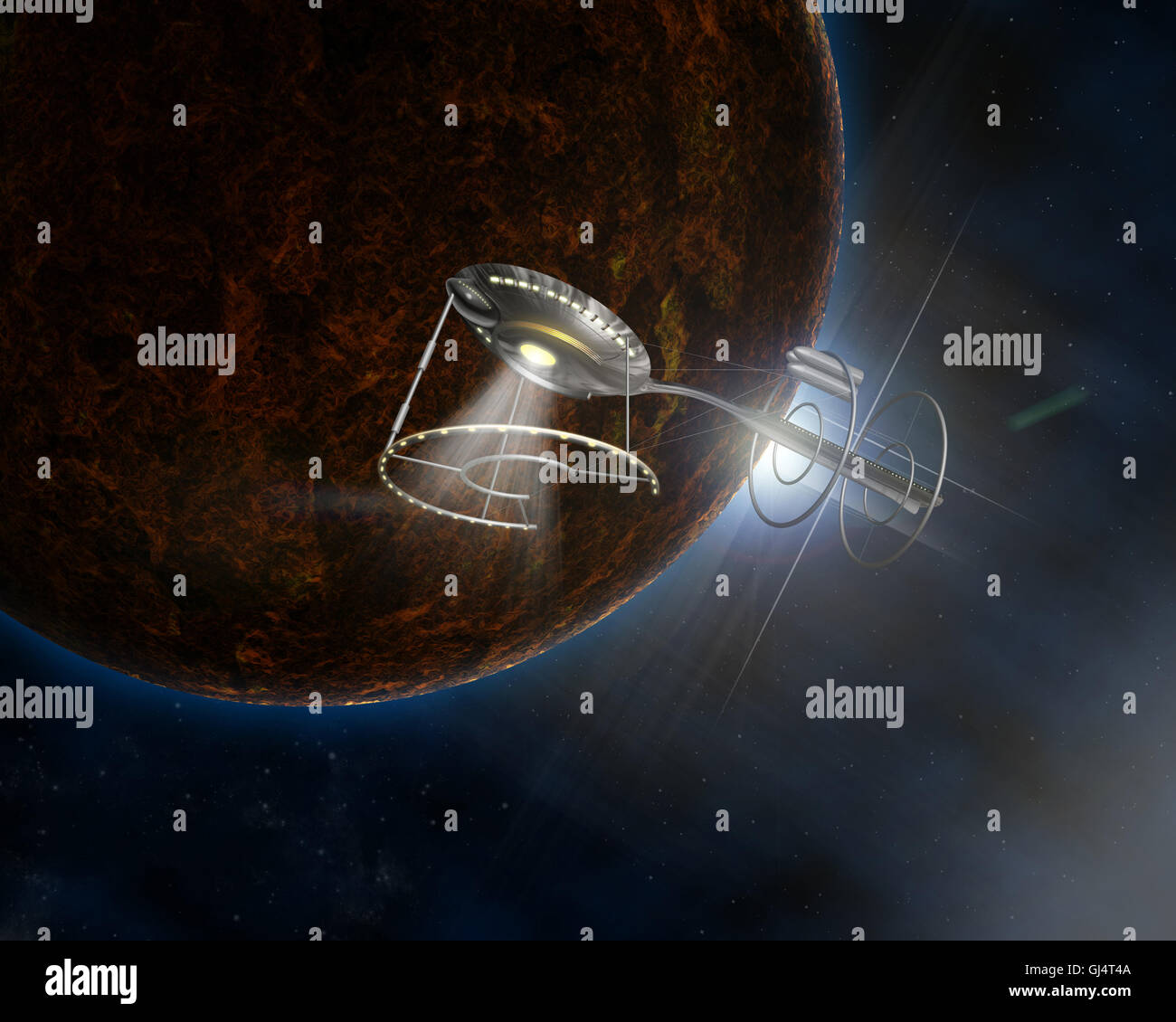 Aliens ship hi-res stock photography and images - Alamy