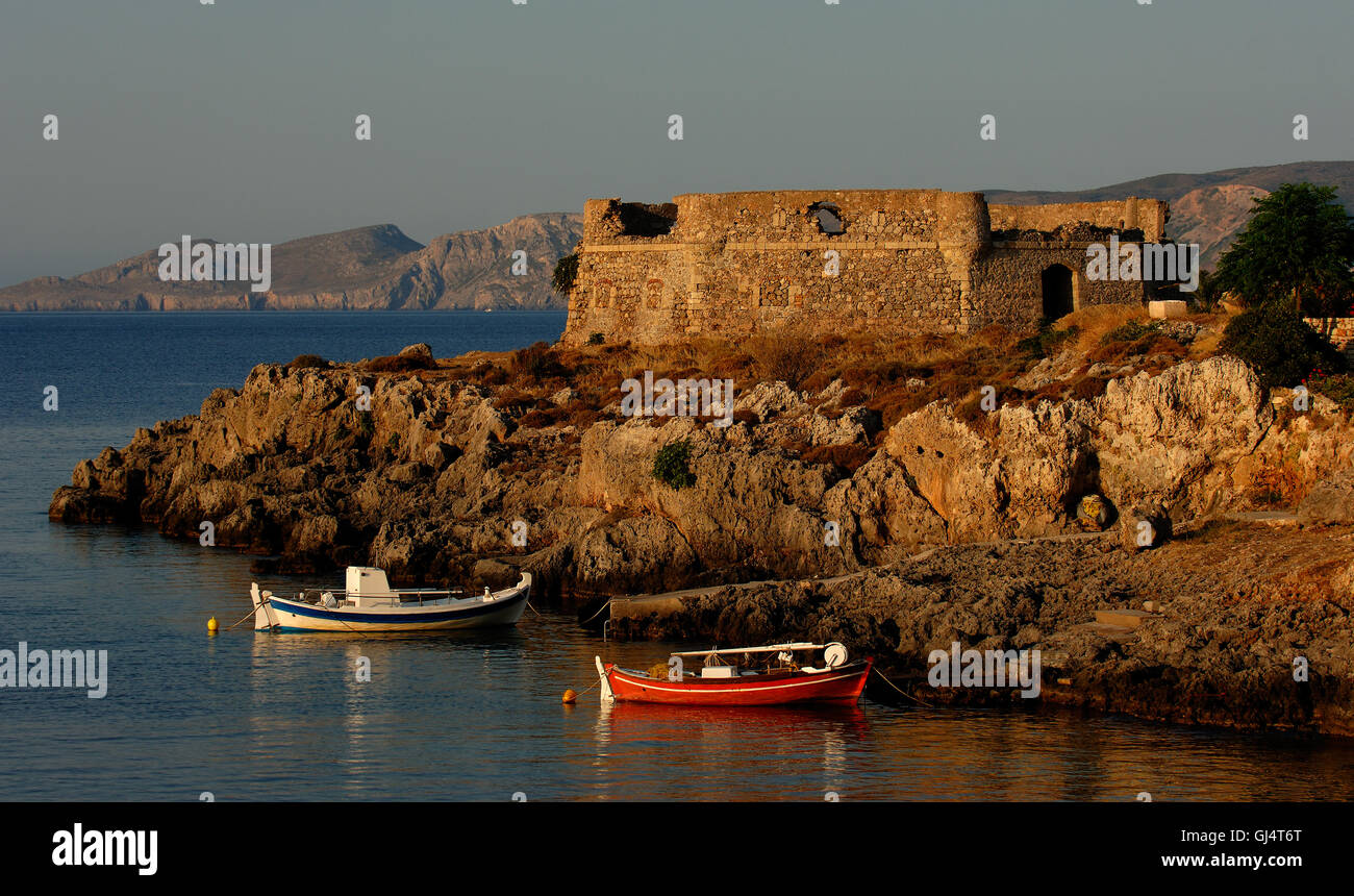 Kythira island castle hi-res stock photography and images - Alamy