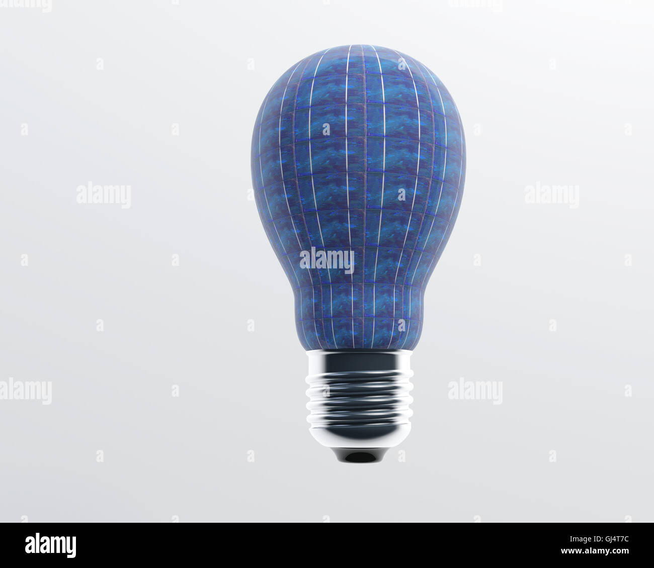 Solar panel bulb light Stock Photo - Alamy