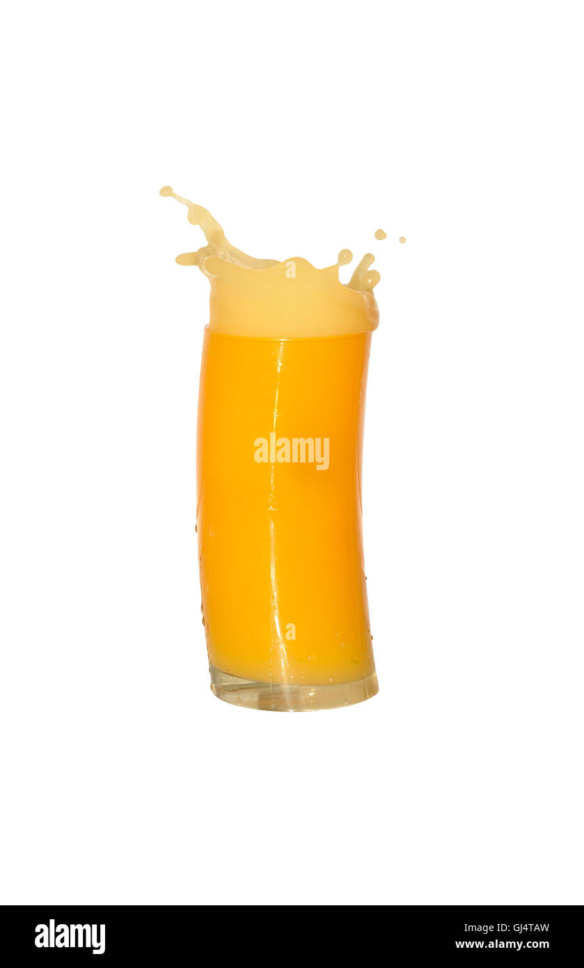 Juice glass orange fruit Cut Out Stock Images & Pictures - Alamy