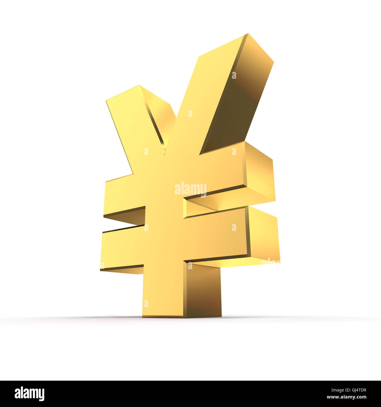 Shiny Yen Symbol - Gold Stock Photo - Alamy