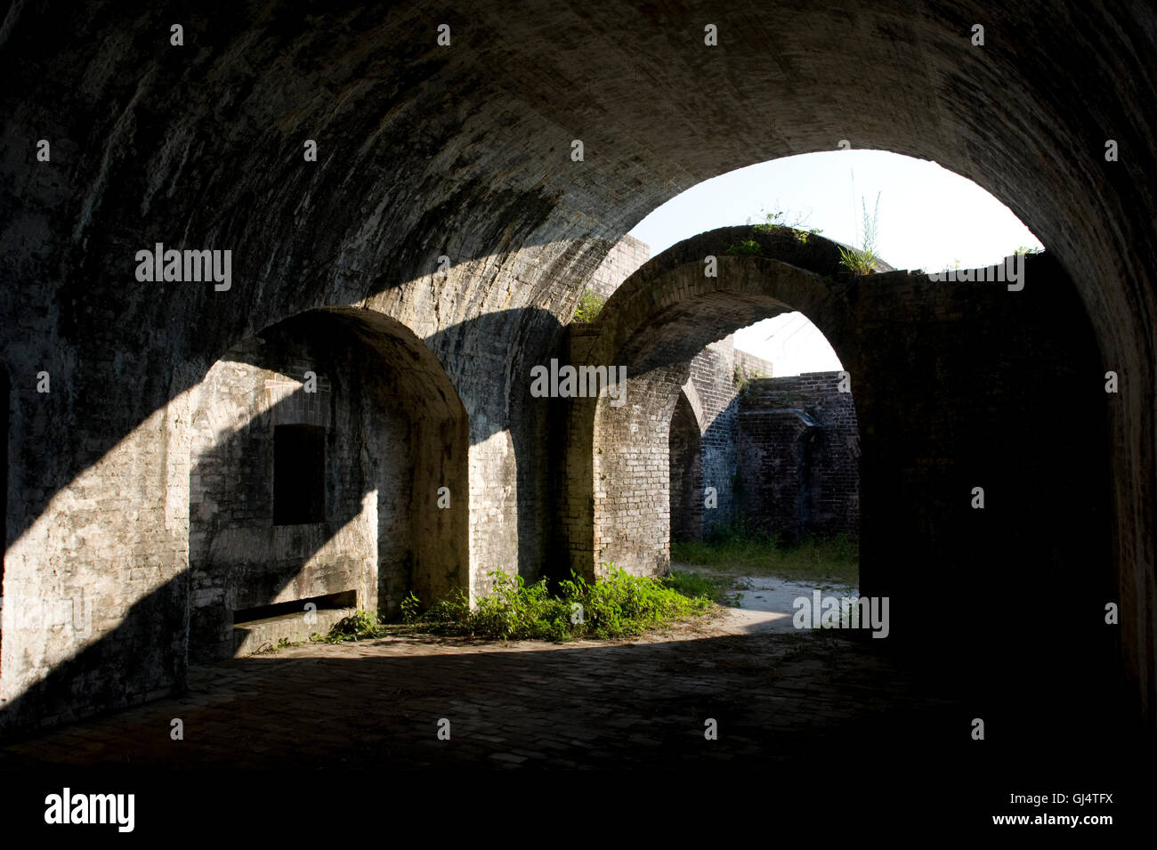 Civil War Fort Arches Stock Photo - Alamy