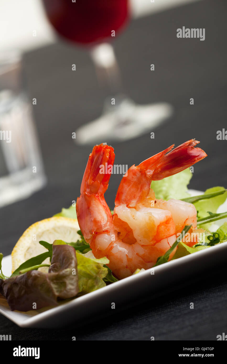 closeup of two prawns Stock Photo - Alamy
