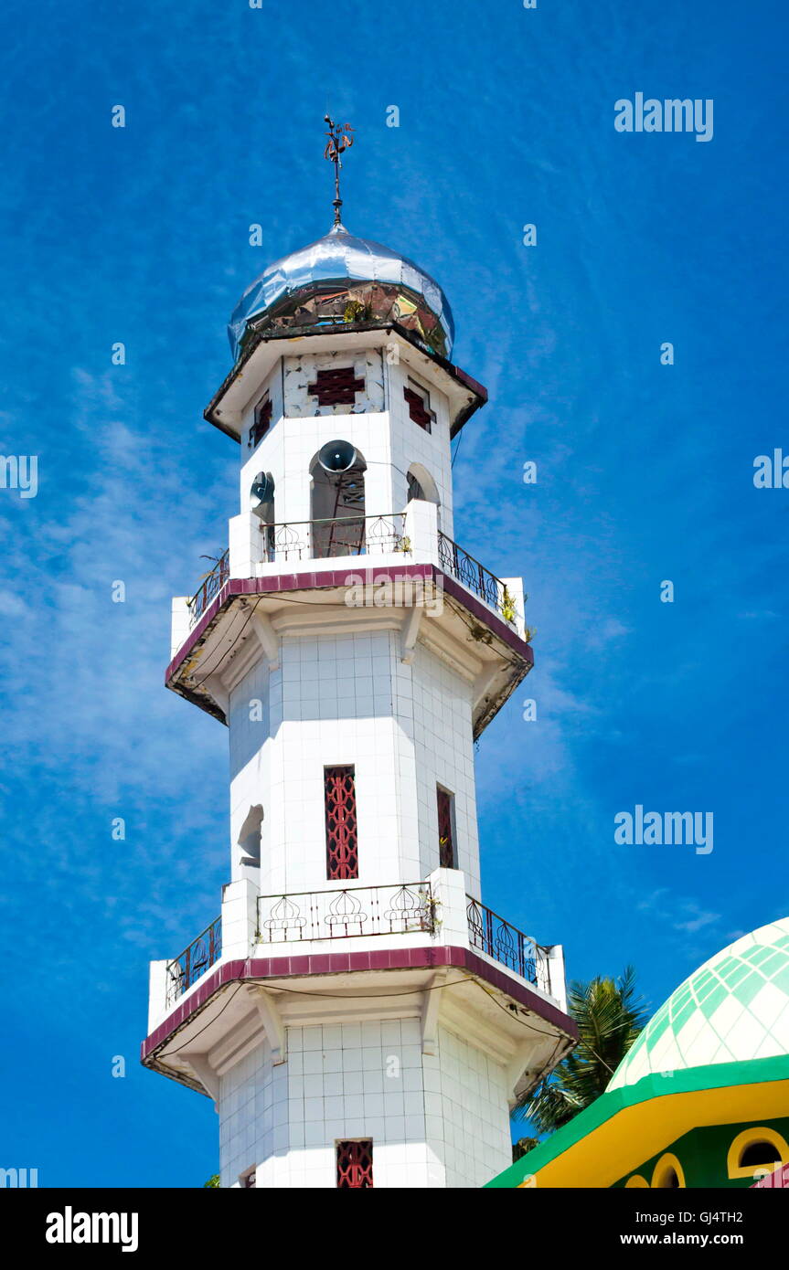 Modern mosque minaret Stock Photo - Alamy