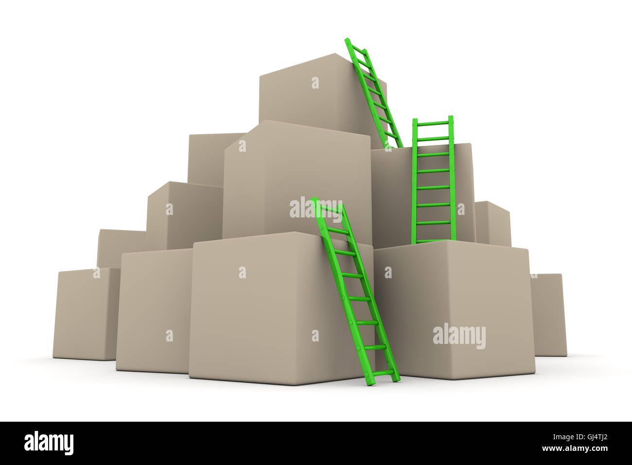 Stack of ladders hi-res stock photography and images - Alamy