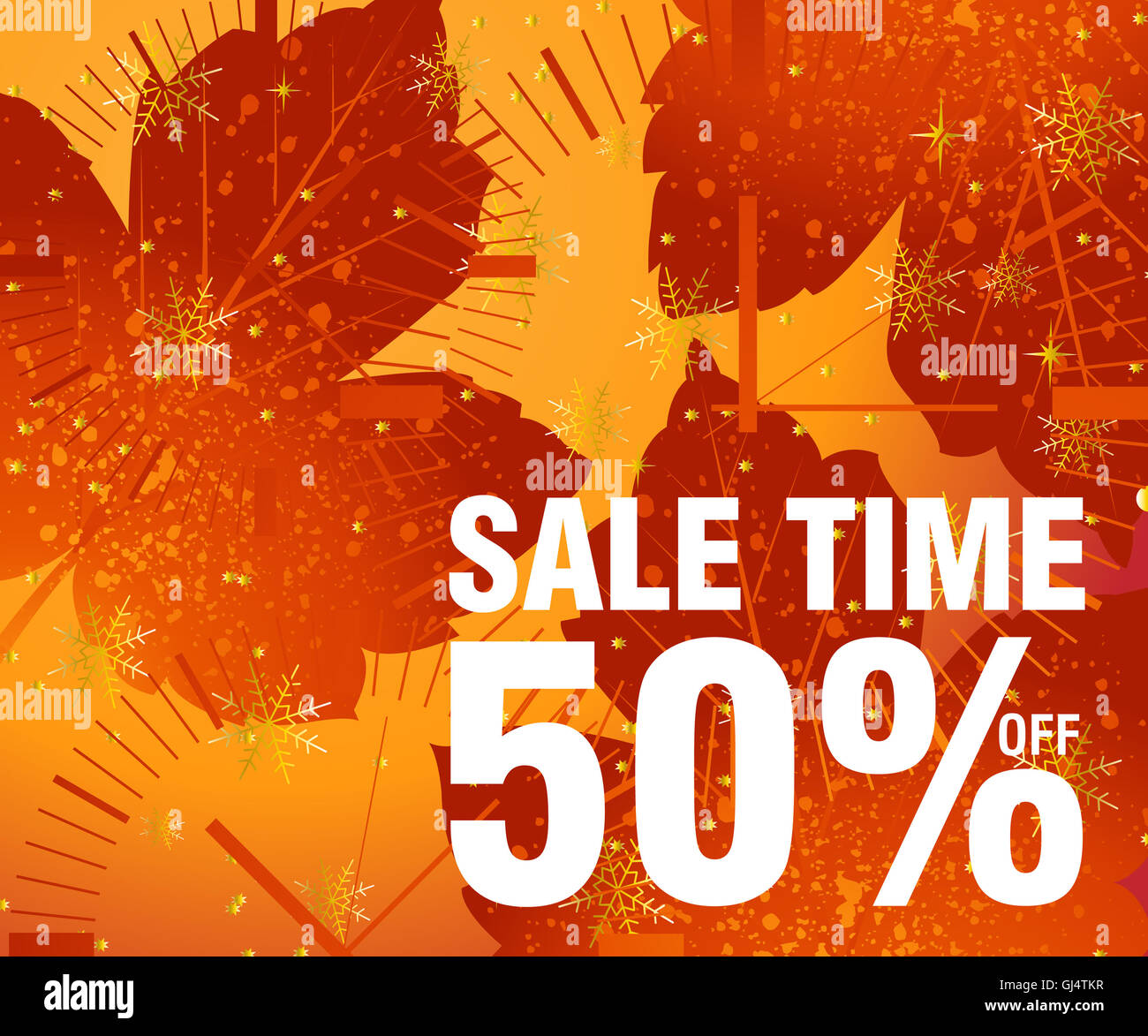 Sales and discount concept Illustration Stock Photo - Alamy