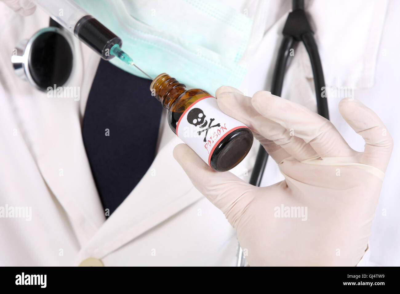 Poison Bottle And Syringe Stock Photos & Poison Bottle And Syringe ...