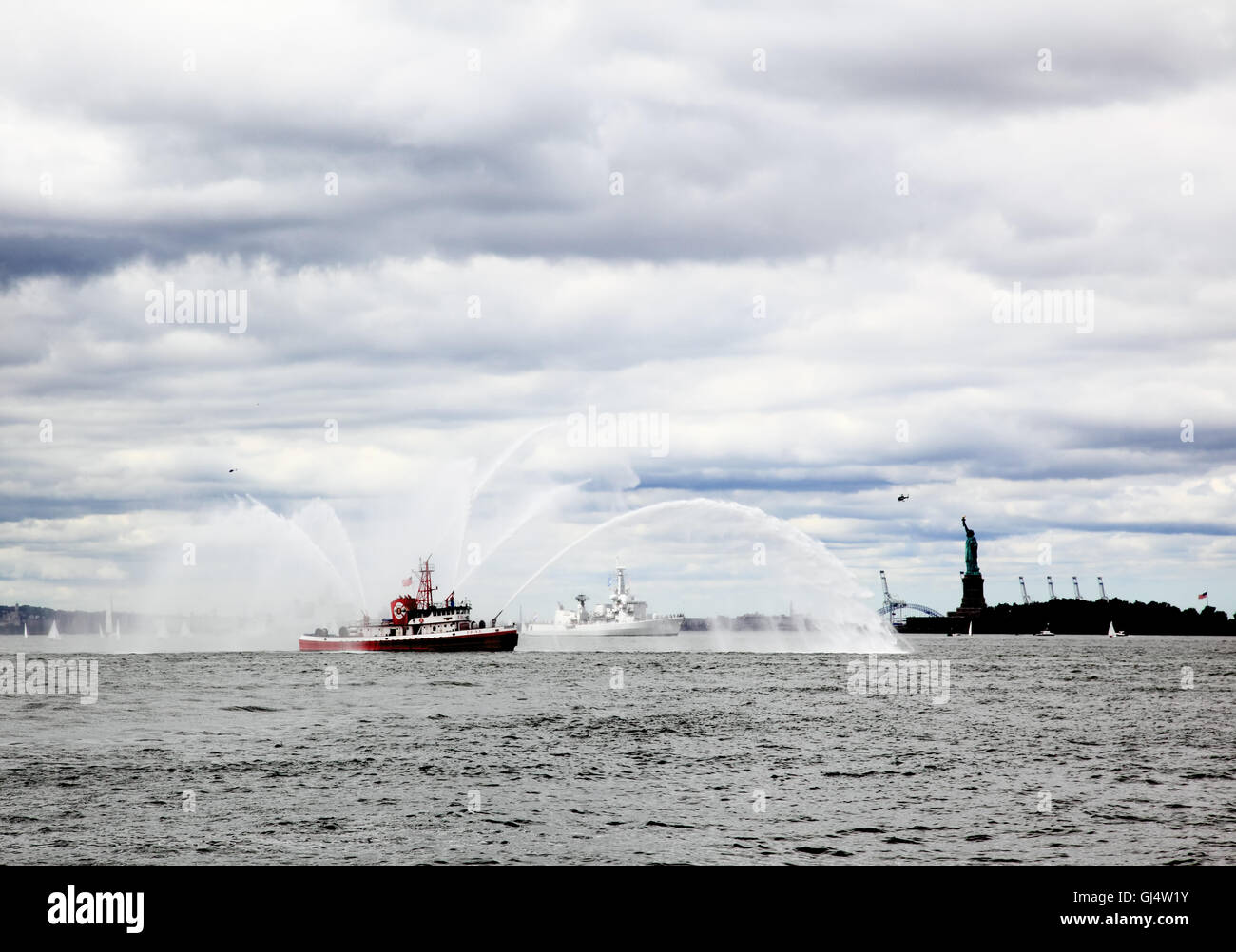 Celebration of NY400 week in New York Harbor Stock Photo - Alamy