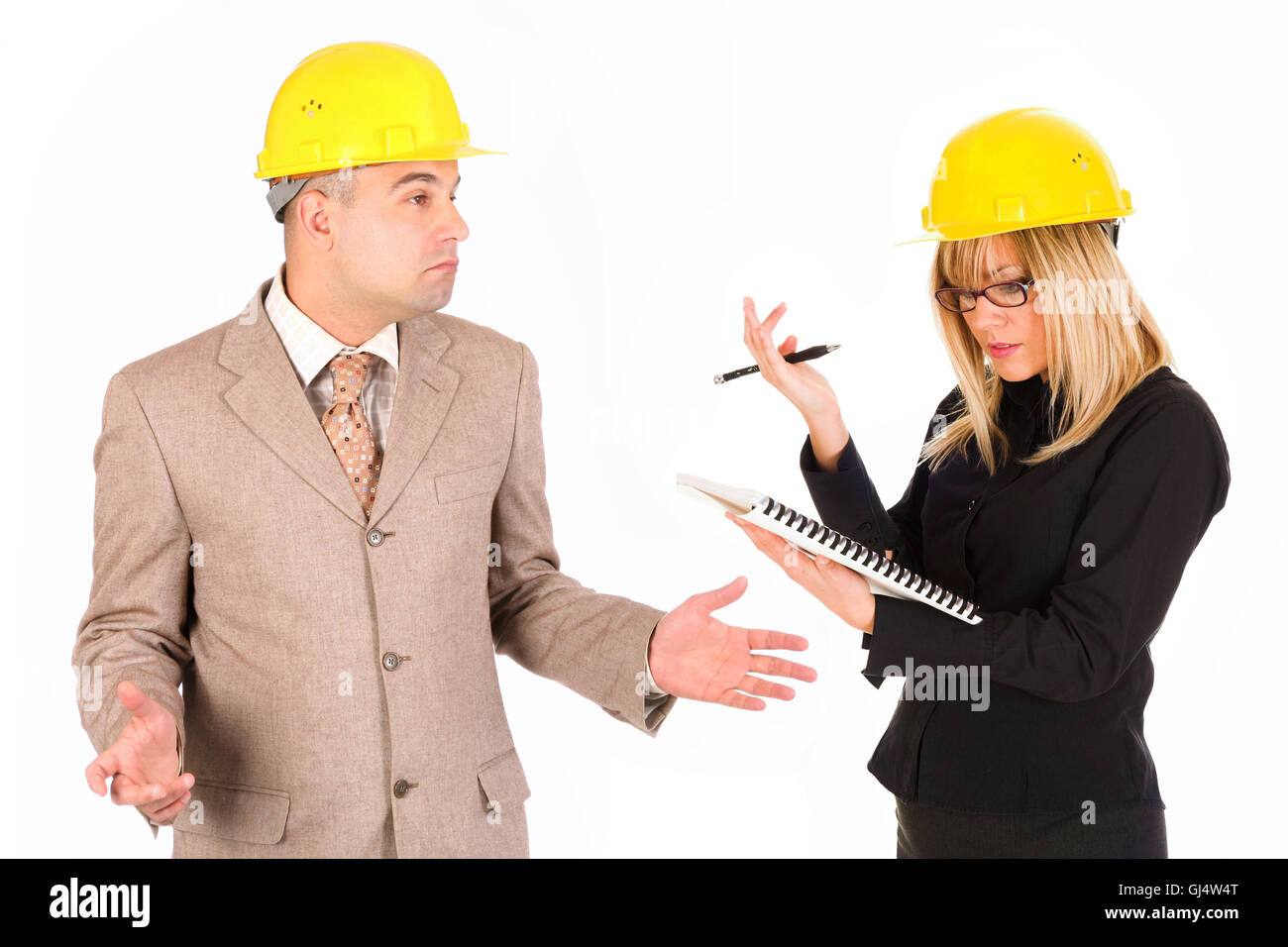 Angry construction workers hi-res stock photography and images - Alamy