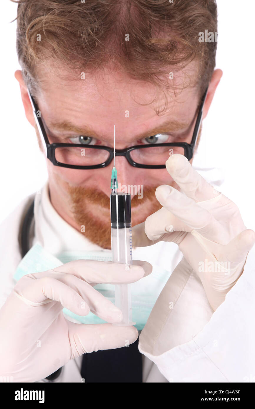 doctor with injection Stock Photo - Alamy