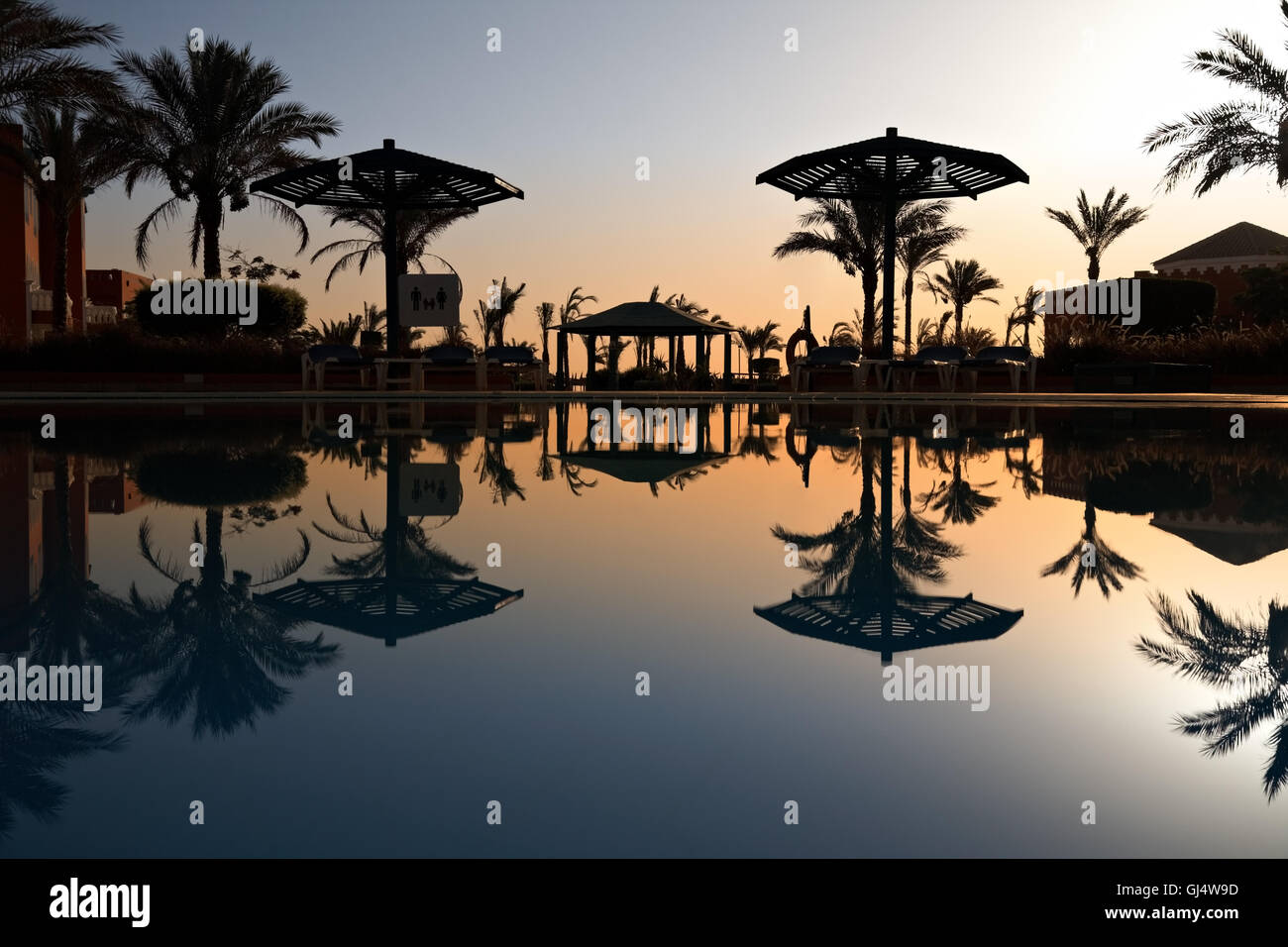 swimming pool at morning, Hurghada, Egypt Stock Photo - Alamy