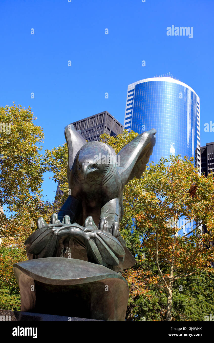 The Memorial of the US Coast Guard in Lower Manhattan Stock Photo - Alamy