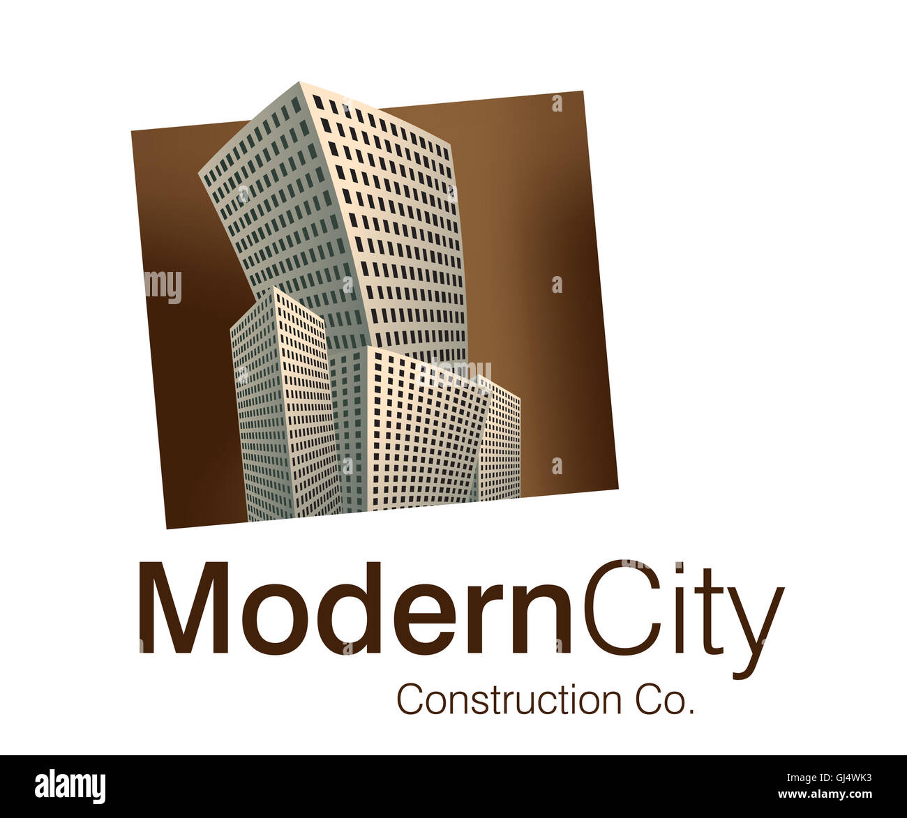 Modern City Logo Stock Photo - Alamy