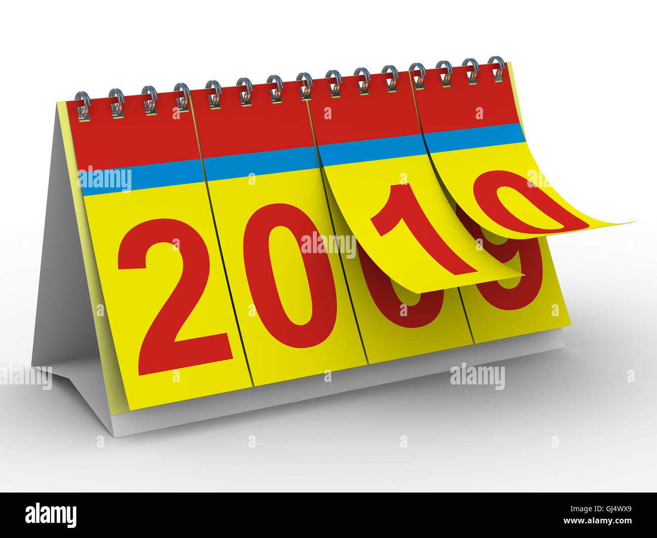 2010 year calendar on white backgroung. Isolated 3D image Stock Photo ...