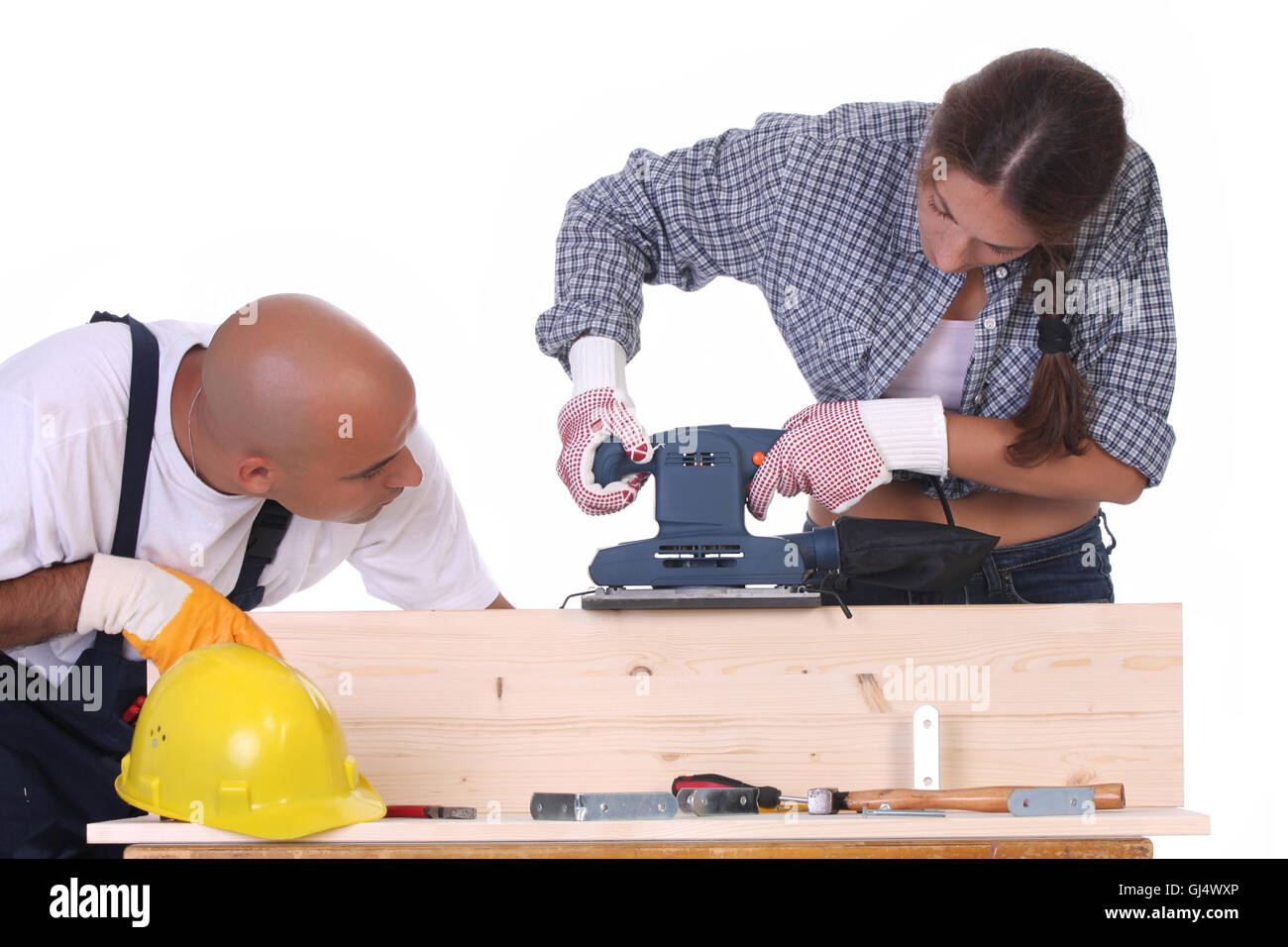 construction workers at work Stock Photo - Alamy