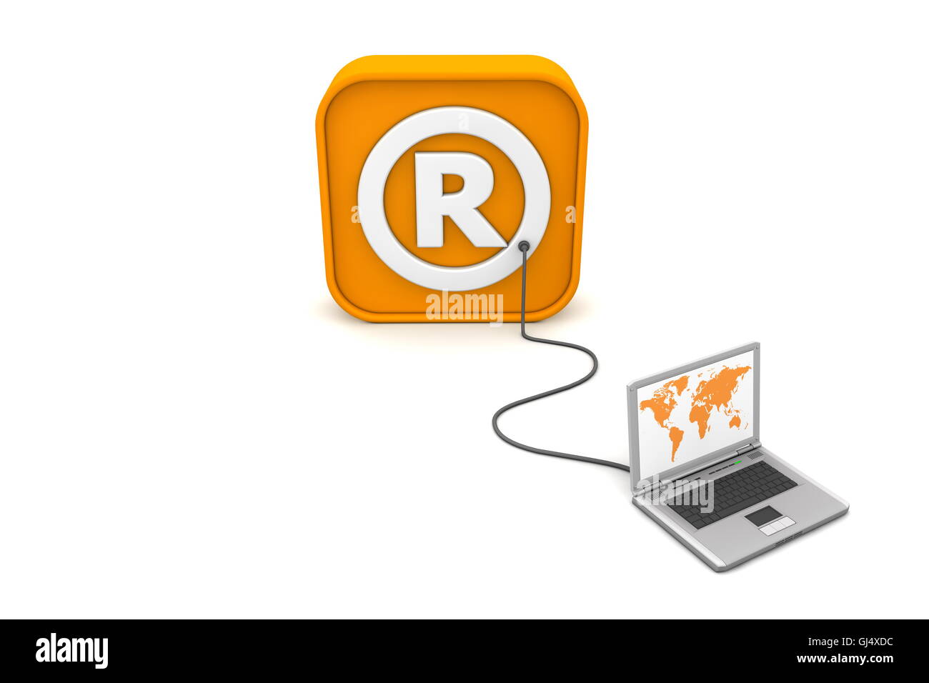 Wired to Registered Trademark-Box Stock Photo - Alamy
