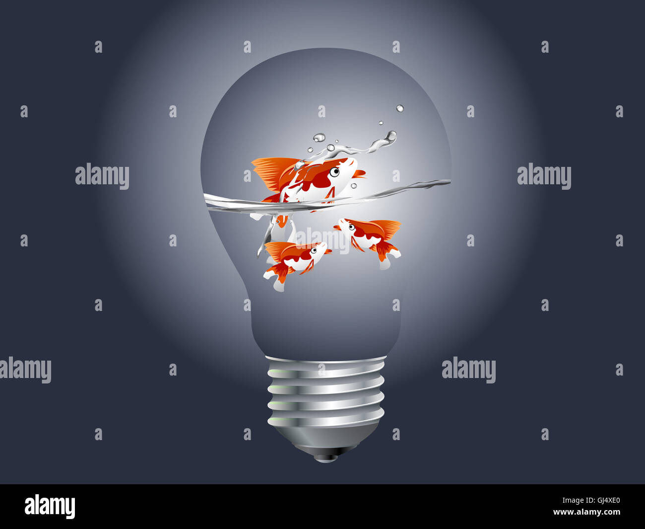fish in the bulb Stock Photo - Alamy