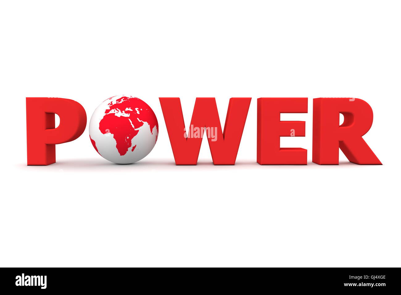 Power World Red Stock Photo - Alamy