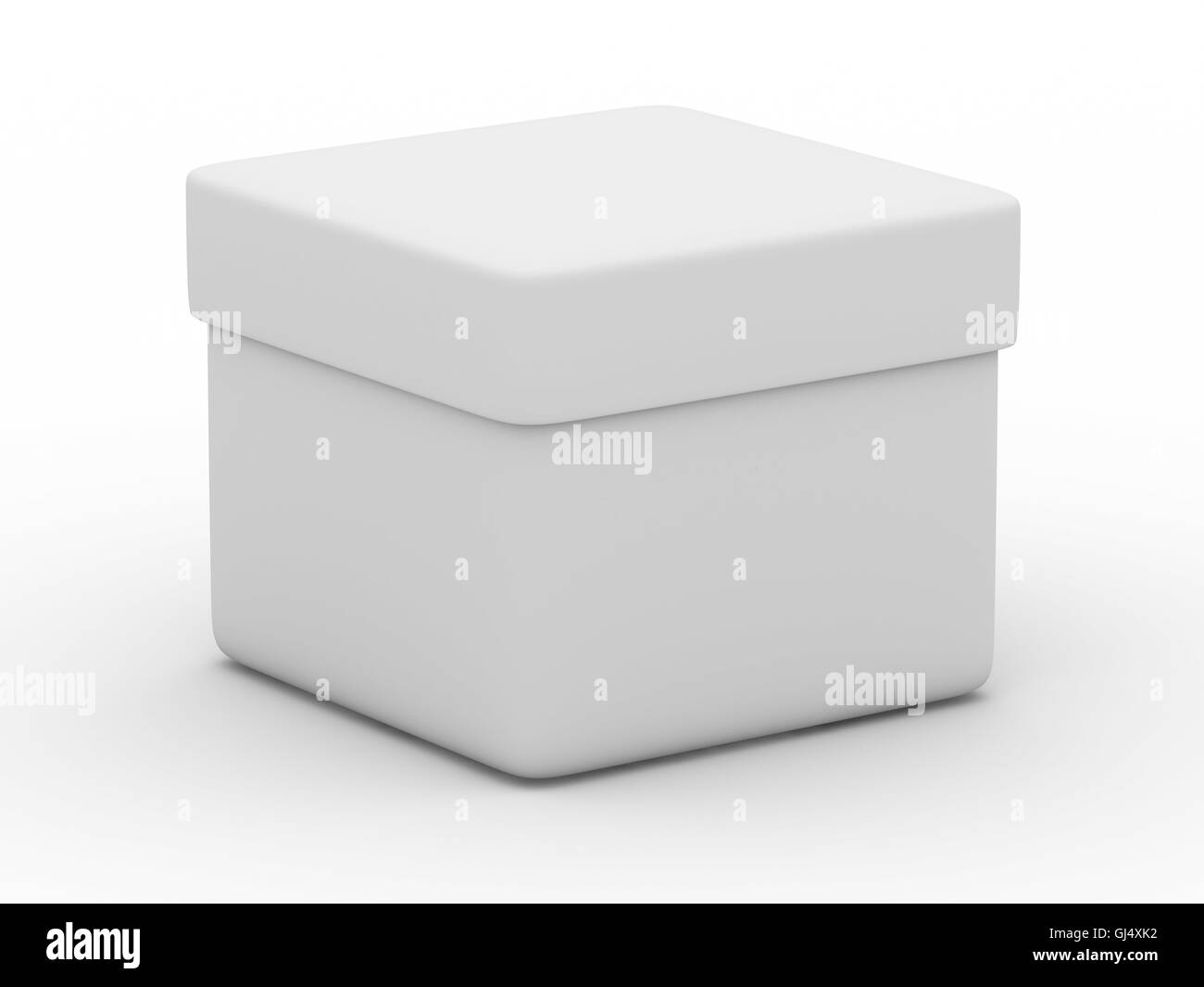 Closed box on white background. Isolated 3D image Stock Photo - Alamy