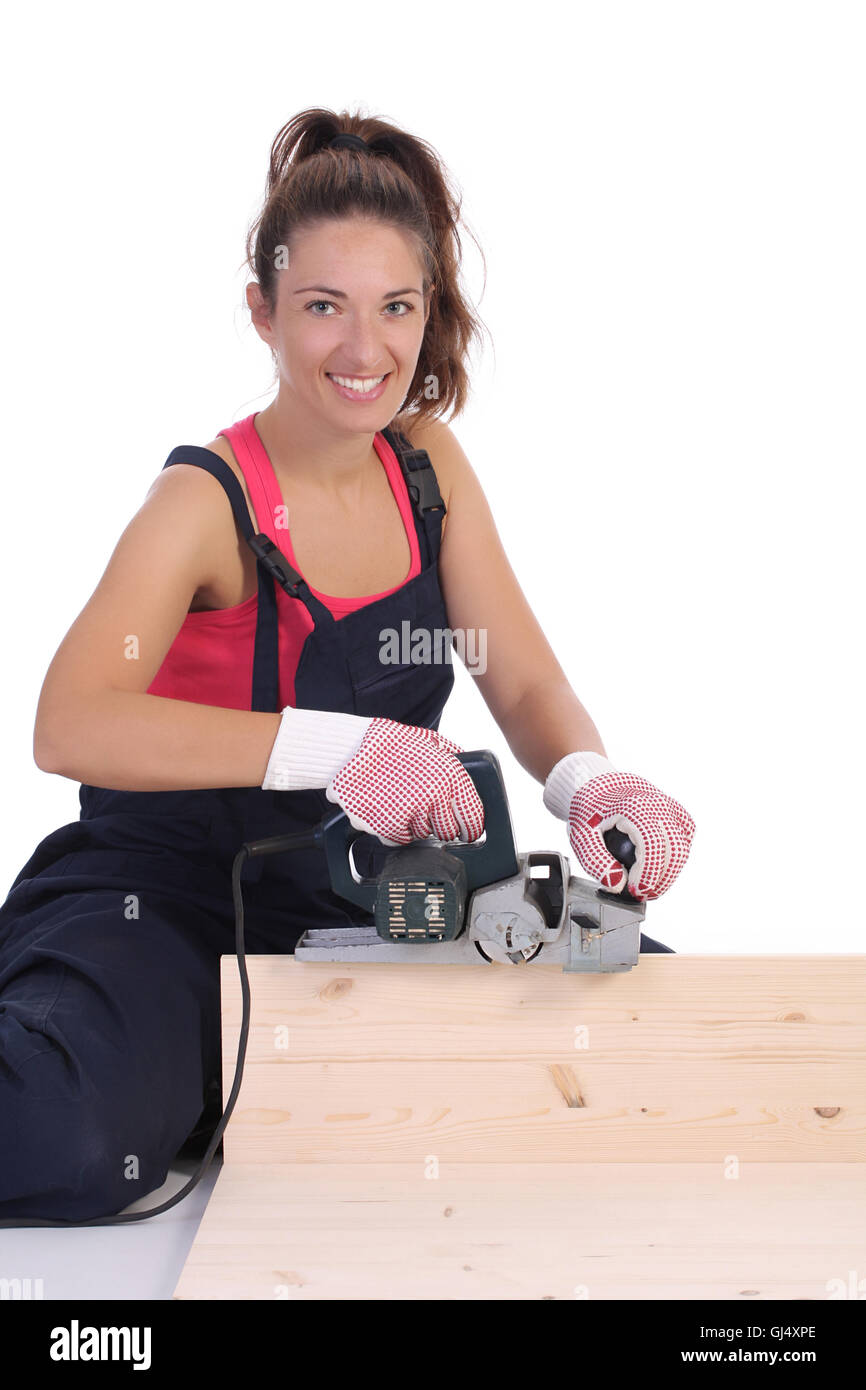Woman industrial sander hi-res stock photography and images - Alamy