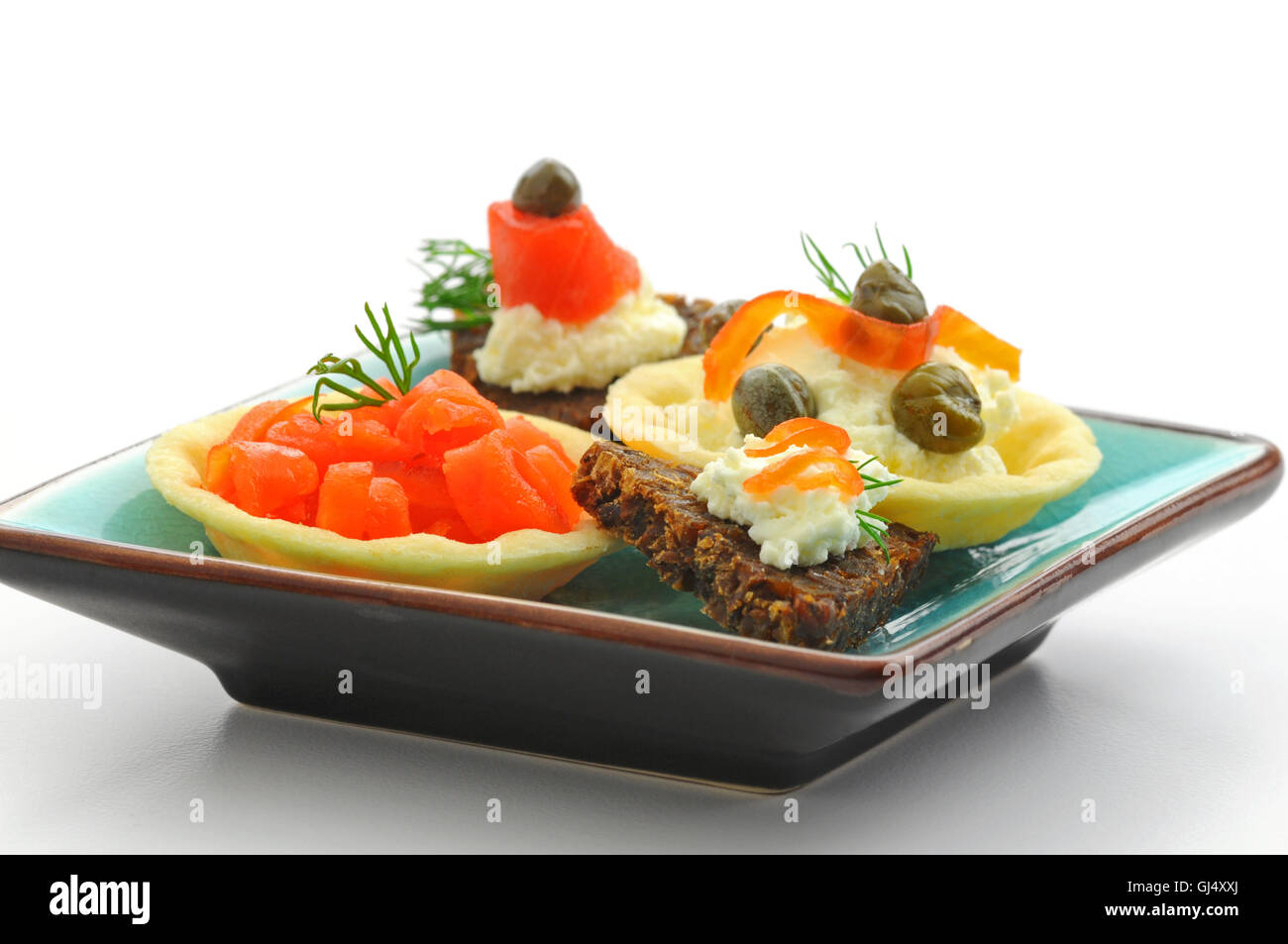 Plate of Appetizers Stock Photo - Alamy