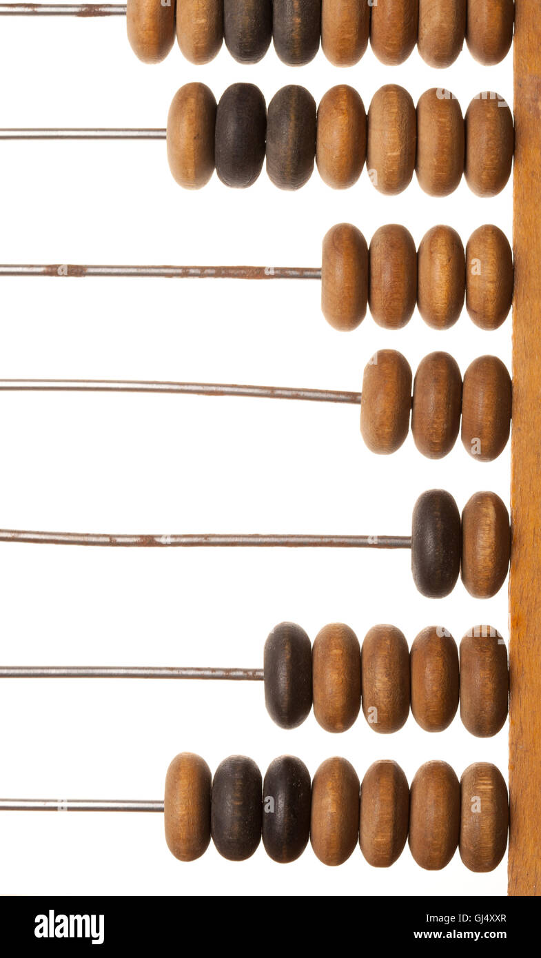 Old wooden abacus Stock Photo - Alamy