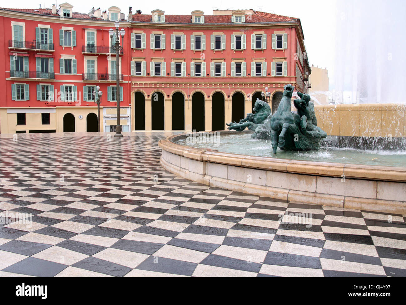 plaza Massena Square Stock Photo - Alamy