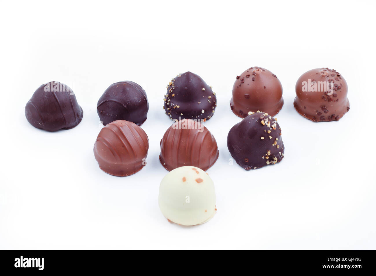 Truffles assortment Cut Out Stock Images & Pictures - Alamy