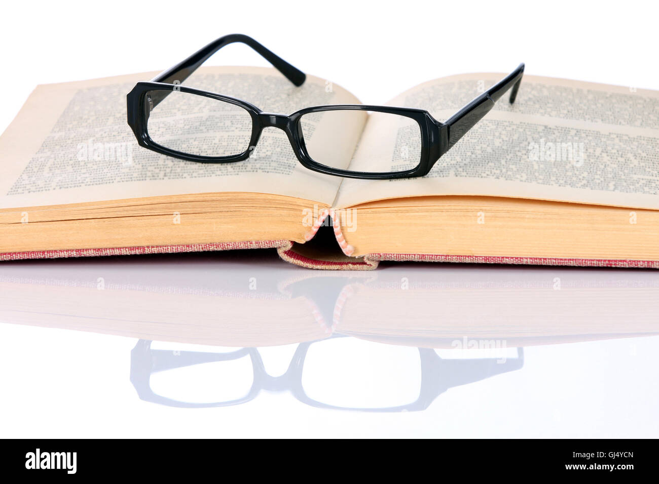 book and eyeglasses Stock Photo - Alamy