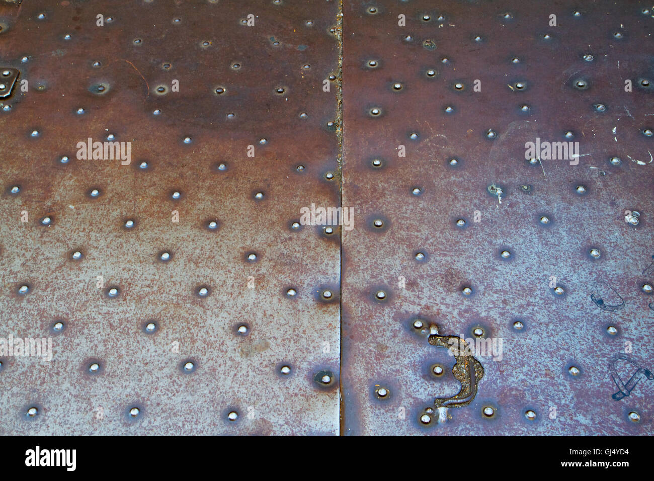 Steel cellar doors horizontal Stock Photo - Alamy