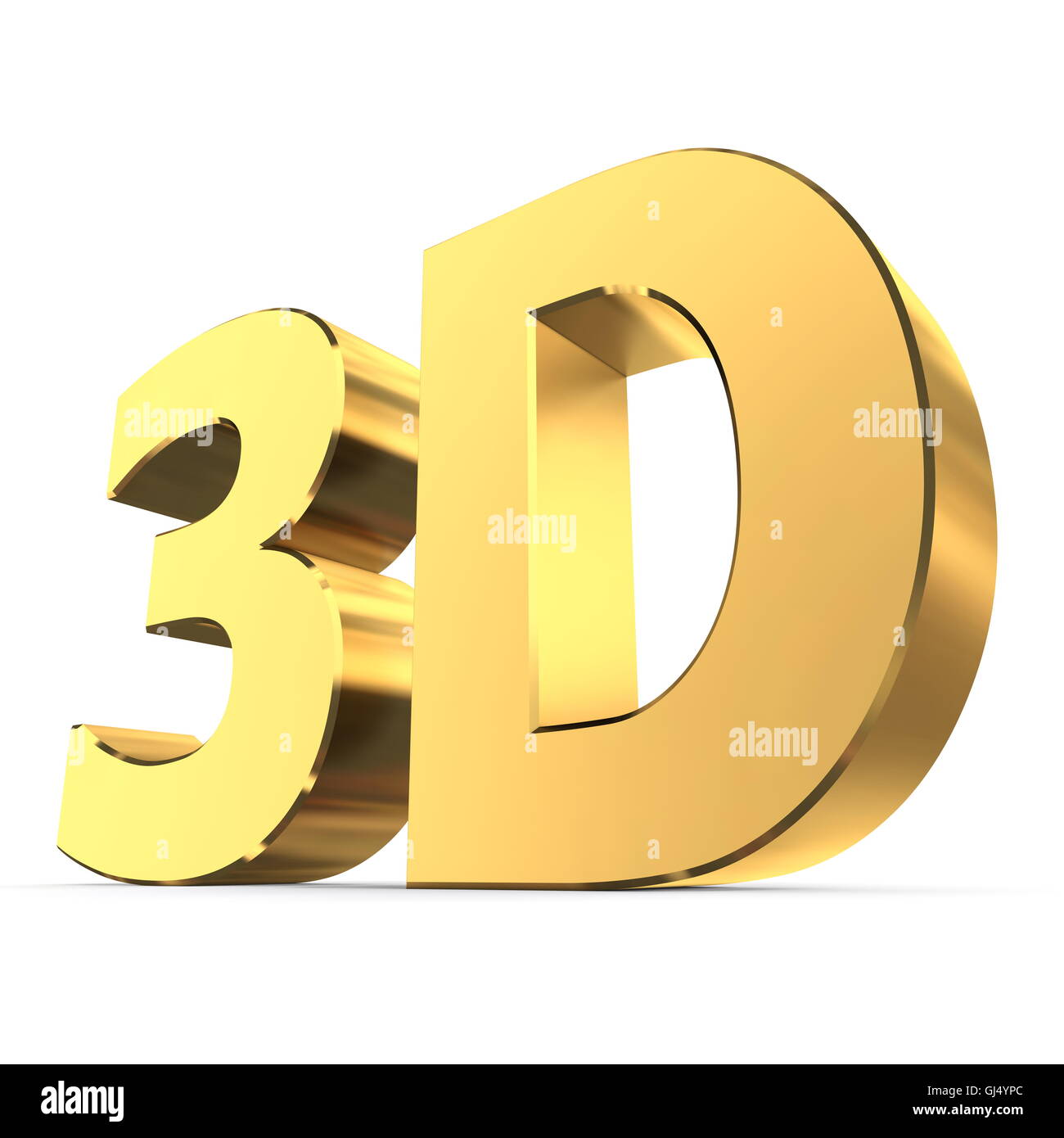 Shiny Word 3D - Gold Stock Photo - Alamy