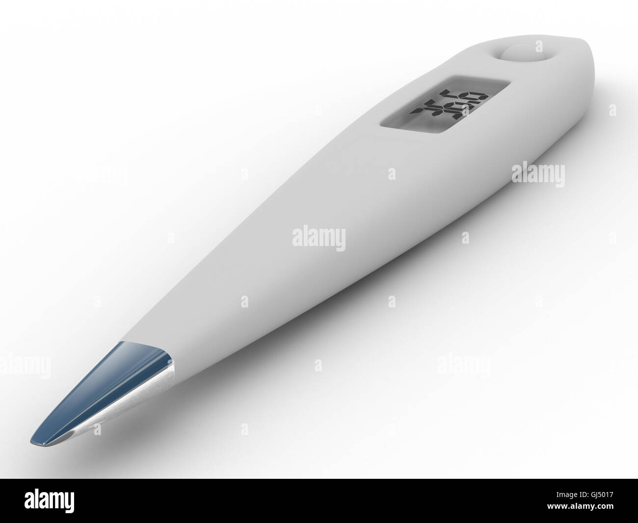 Thermometer on white background. Isolated 3D image Stock Photo - Alamy