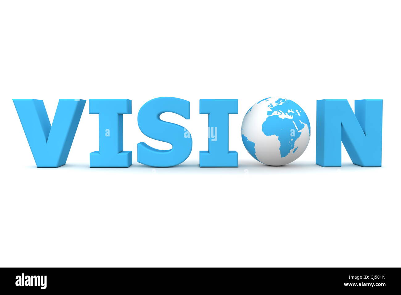 Vision World Blue Stock Photo - Alamy
