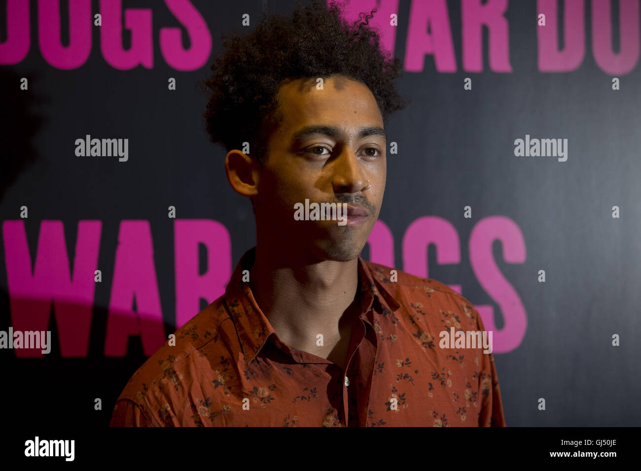 Jordan Stephens attends premiere in London. Aug 16 Stock Photo - Alamy