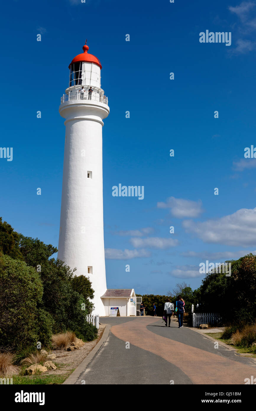 The Split Point Lighthouse along the Great Ocean Road Stock Photo - Alamy