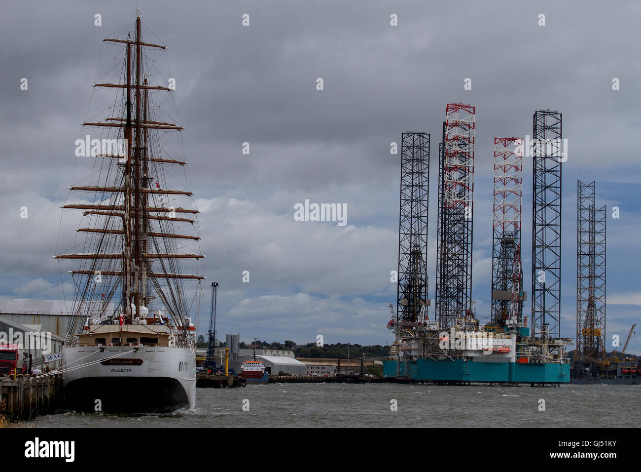 Sea Cloud II windjammer cruise ship operated by Sea Cloud Cruises GmbH ...