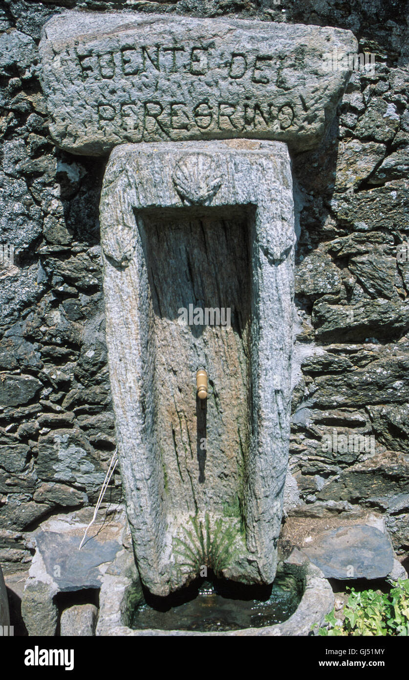 Scallop, shell, mark, on this, fountain, at Ligonde village about 74 ...