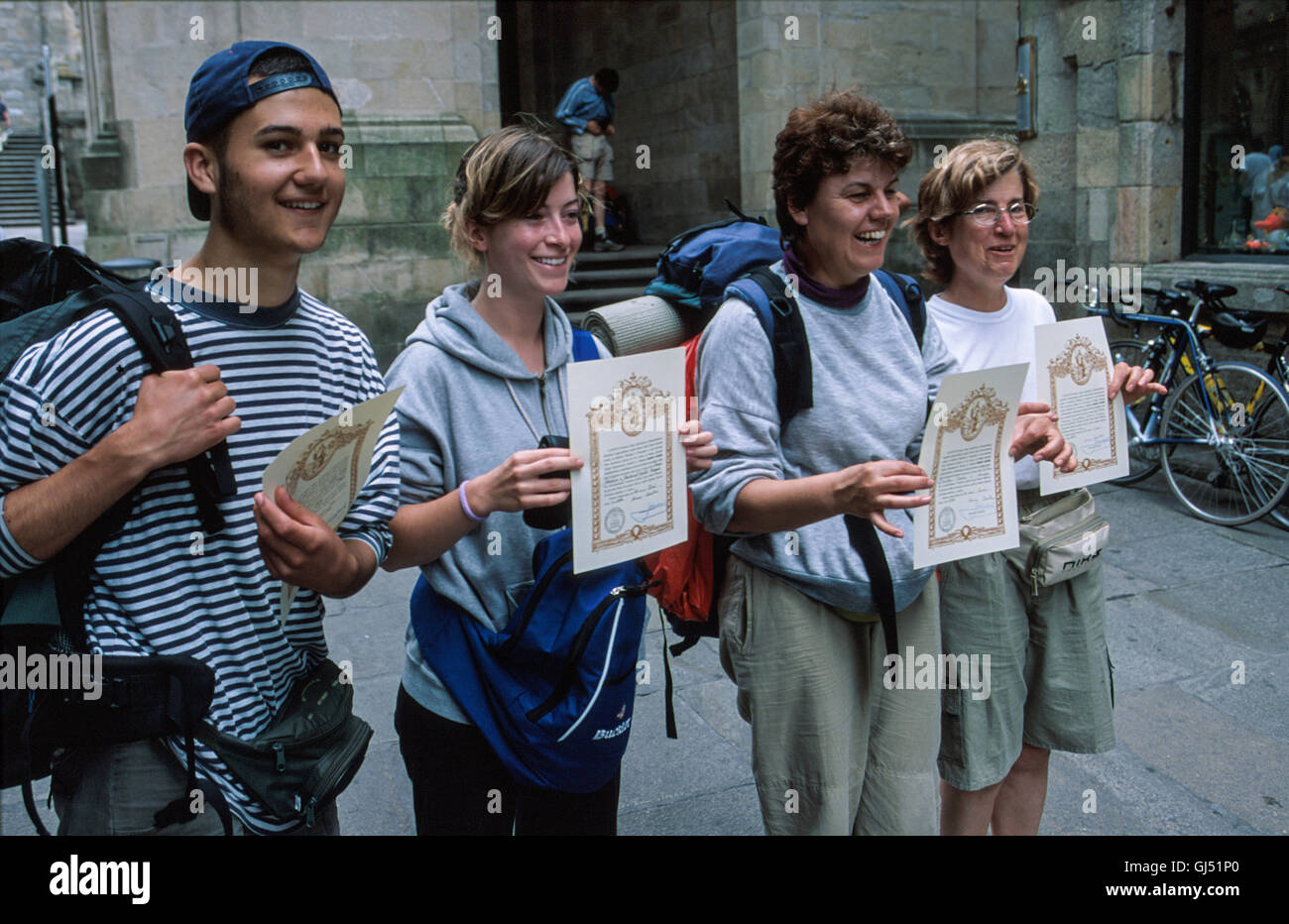 Stamped camino pilgrims passport hi-res stock photography and images ...