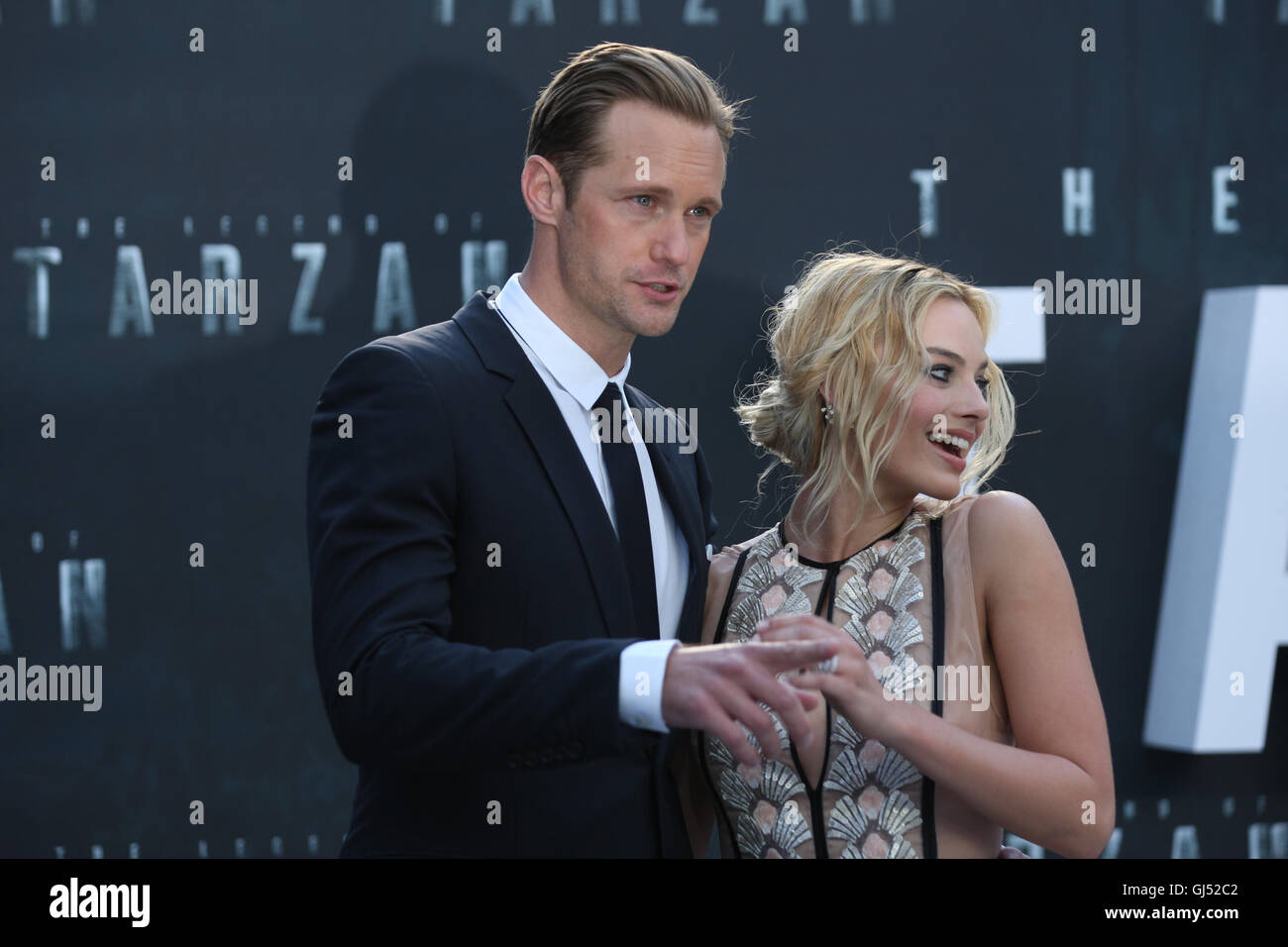LONDON - JULY 05, 2016: Margot Robbie and Alexander Skarsgard attend ...