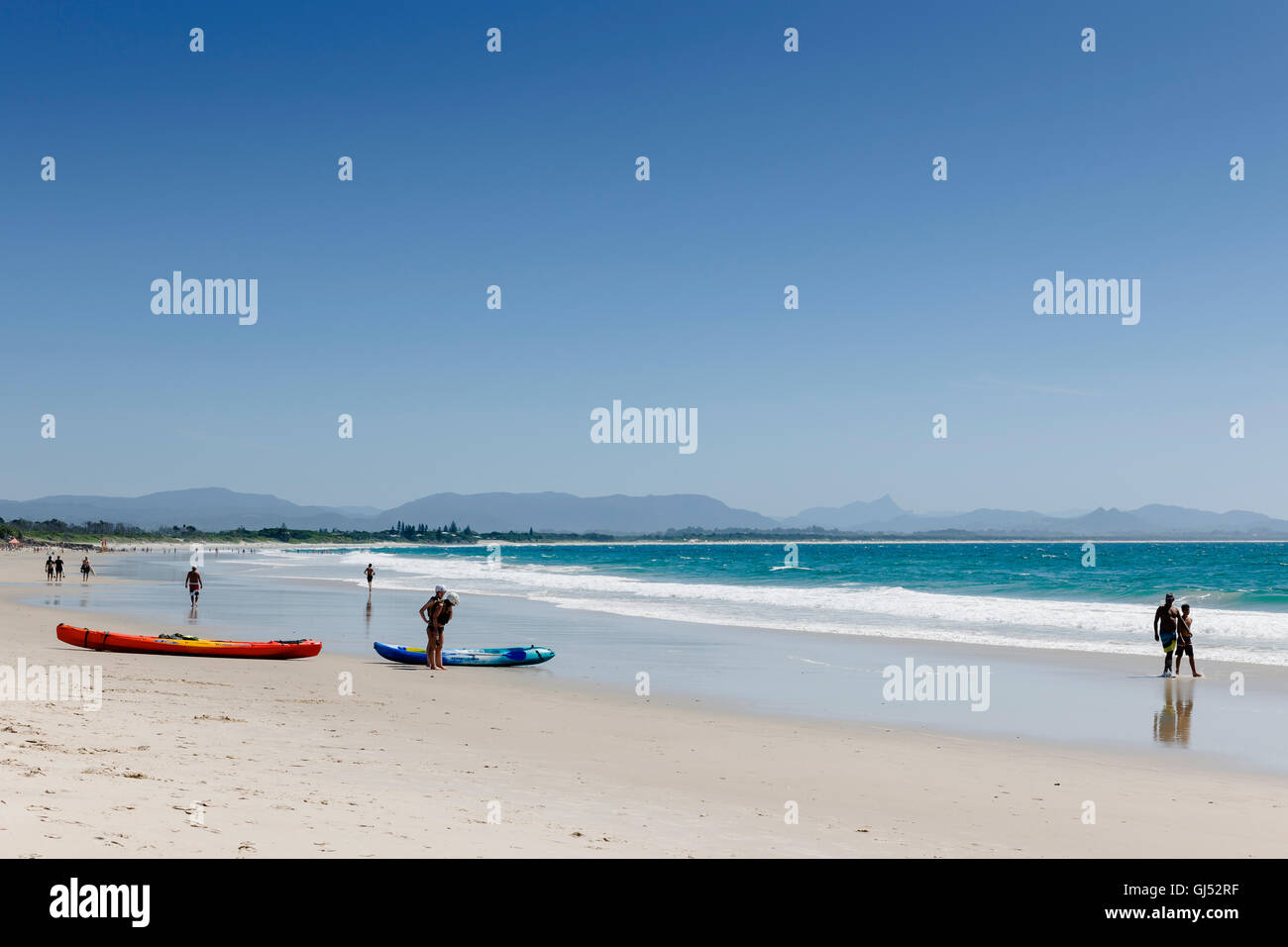 Byron Beach in Byron bay Stock Photo - Alamy
