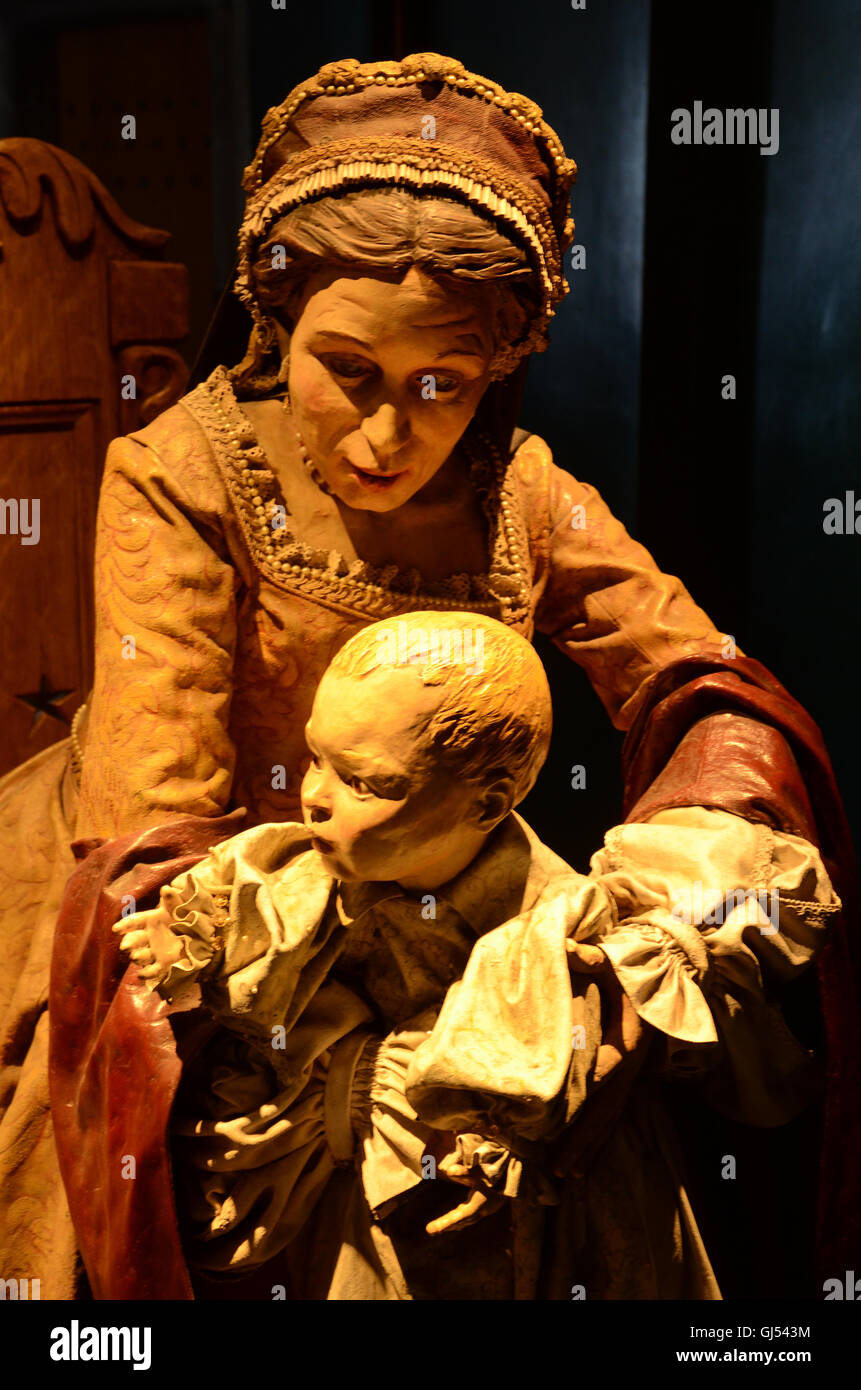 Exhibit at Edinburgh Castle, Mary Stewart Stock Photo - Alamy